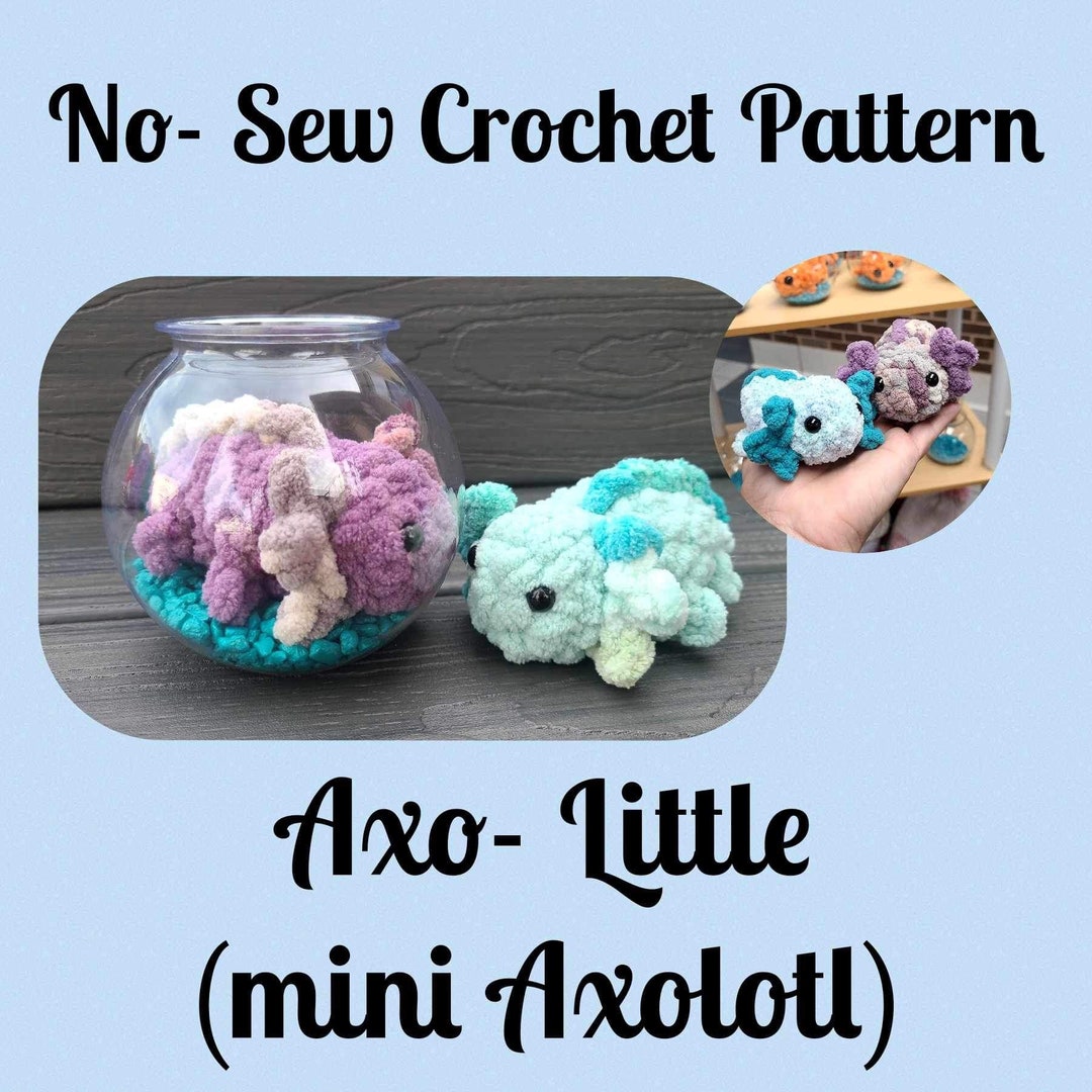 Crochet Axolotl Pattern: No Sew Mini Axo-little (digital Download) - Etsy