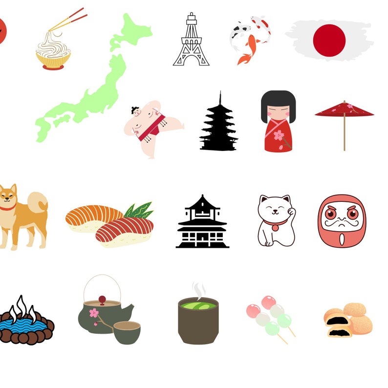 Japan SVG Japanese Culture Design Cut Files SVG PNG - Etsy