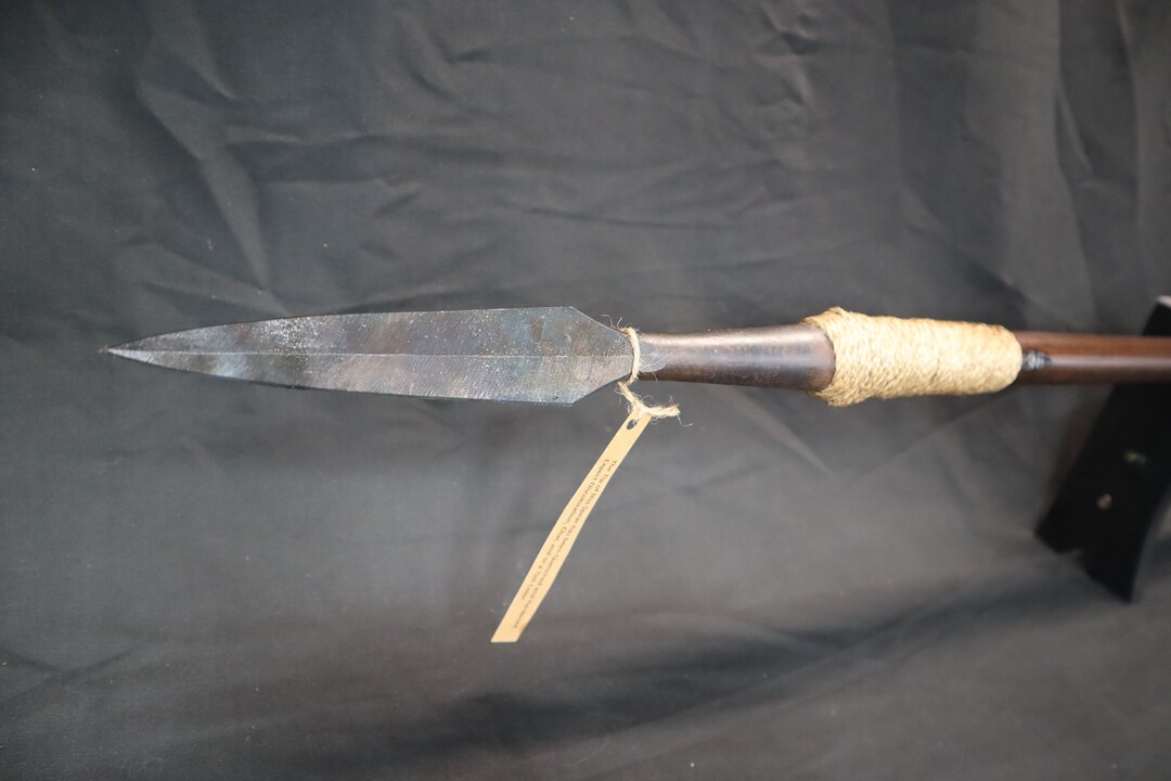 Japanese Handmade Spear of the Sea, 68" High Carbon Steel Functional ...