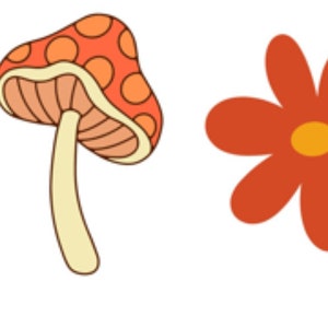 Groovy Line Art SVG, Boho Retro | Cut Files | JPG PNG | Files for ...