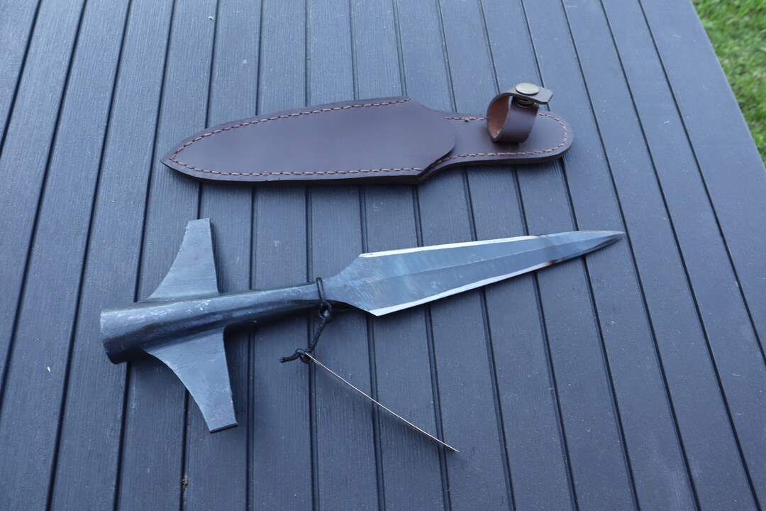 Sharp Hand Forged Boar Spear Head 12", High Carbon Steel Harden Spear ...