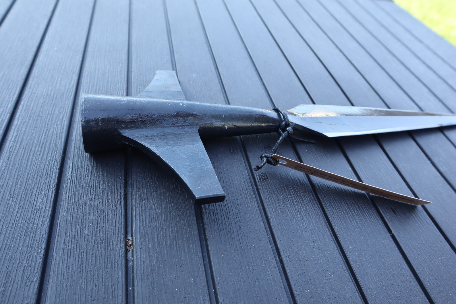 Hand Forged Sharp 12" High Carbon Steel Boar Spear Head, Quenched ...