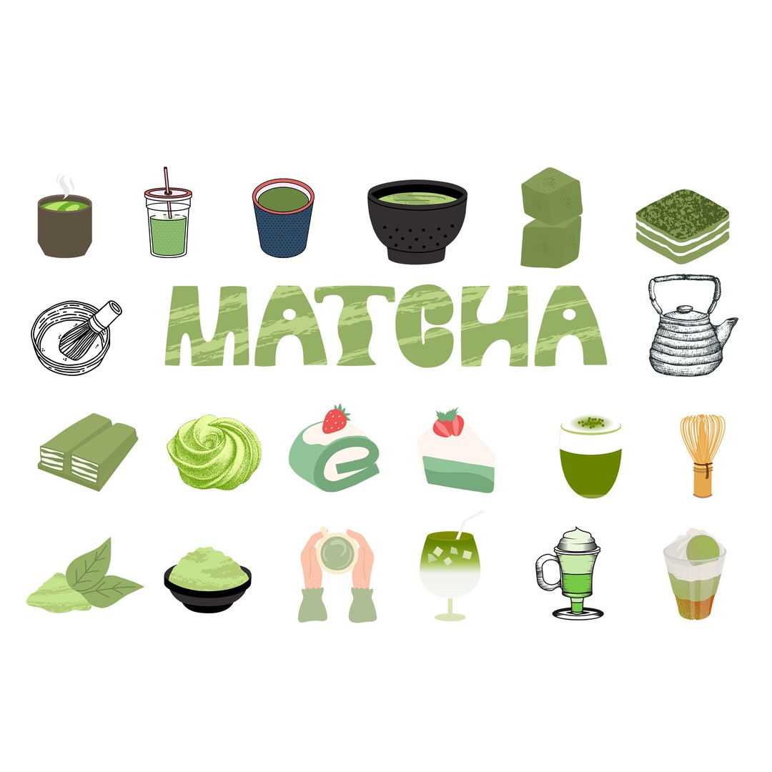Matcha SVG Green Tea Cut Files SVG PNG Files for Cricut - Etsy Canada