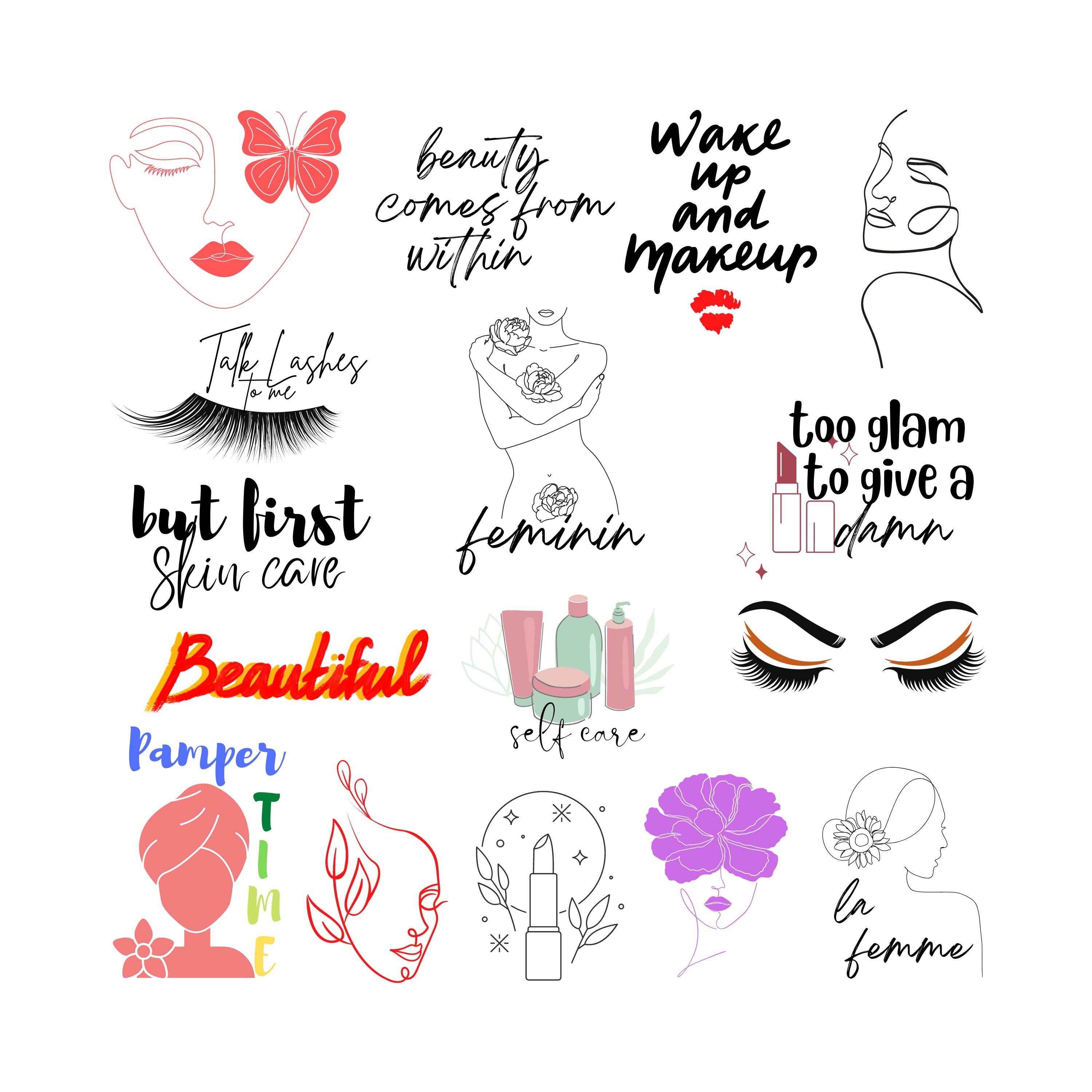 Self Care Feminin Skin Care SVG Cut Files SVG PNG Files - Etsy