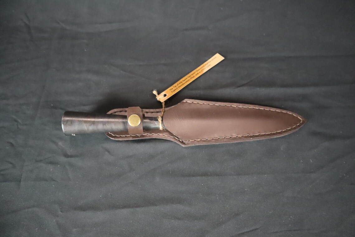 Handmade 9" Leather Spear Sheath for Our 11" Spear Head, Ship Next Day ...