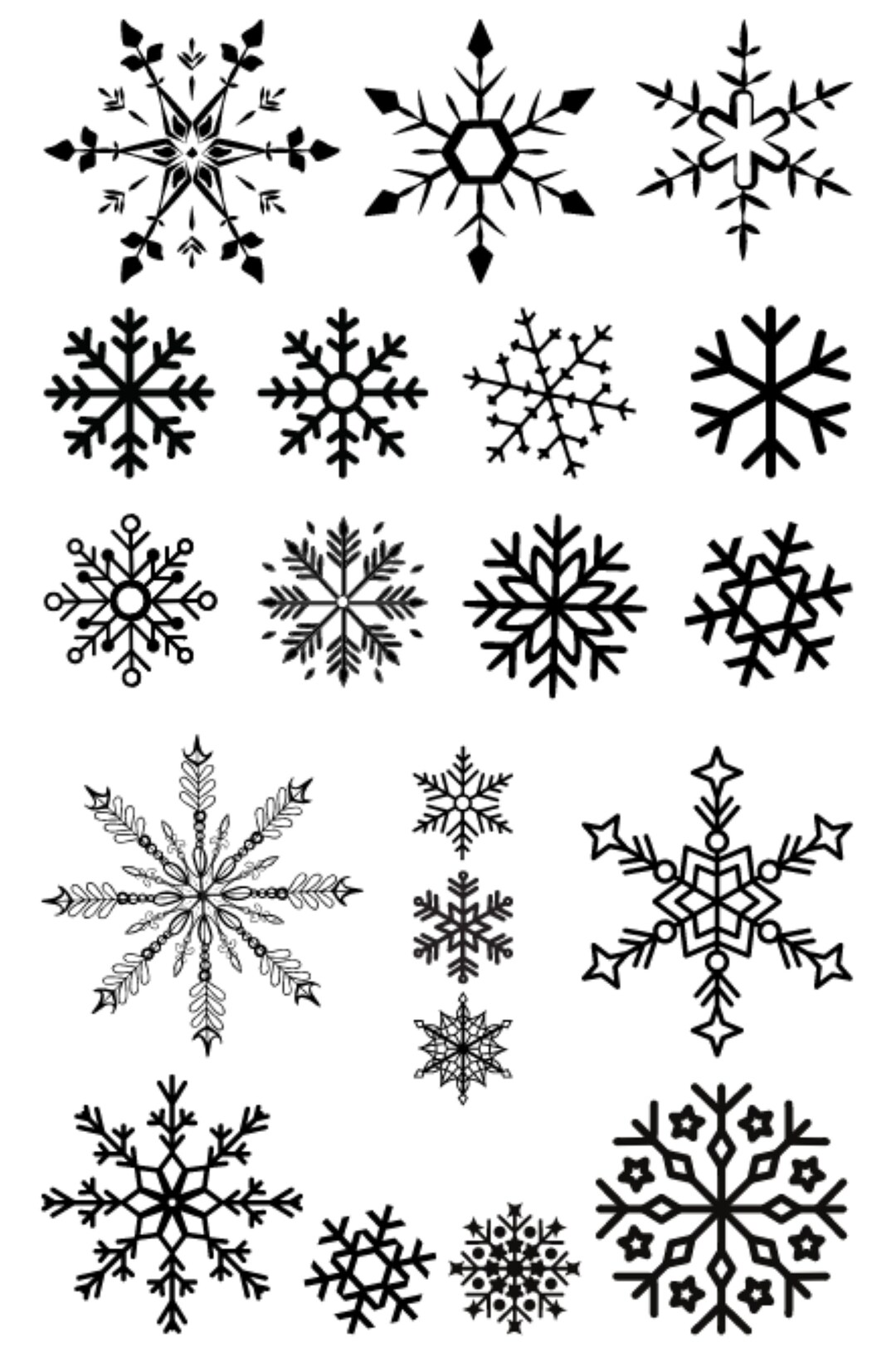 Snow Flakes SVG, Home Decor, Room Decor Cut Files, Files for Cricut ...