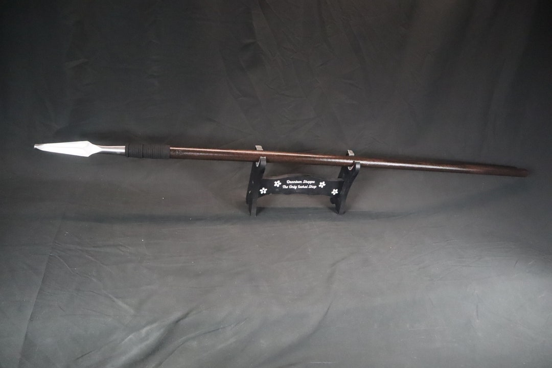 Real Handmade 67" Dull Practice Spear, High Caron Steel Dull, Cosplay ...
