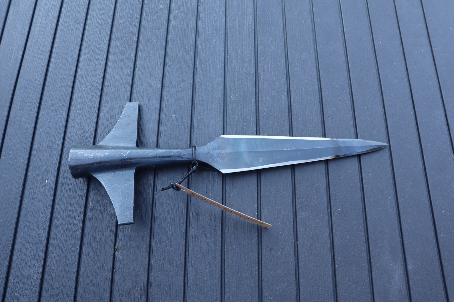 Sharp Hand Forged Boar Spear Head 12", High Carbon Steel Harden Spear ...