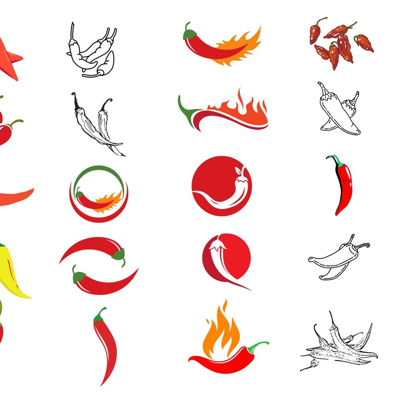 Red Hot Chili Pepper SVG PNG JPEG Cut Files Files for - Etsy