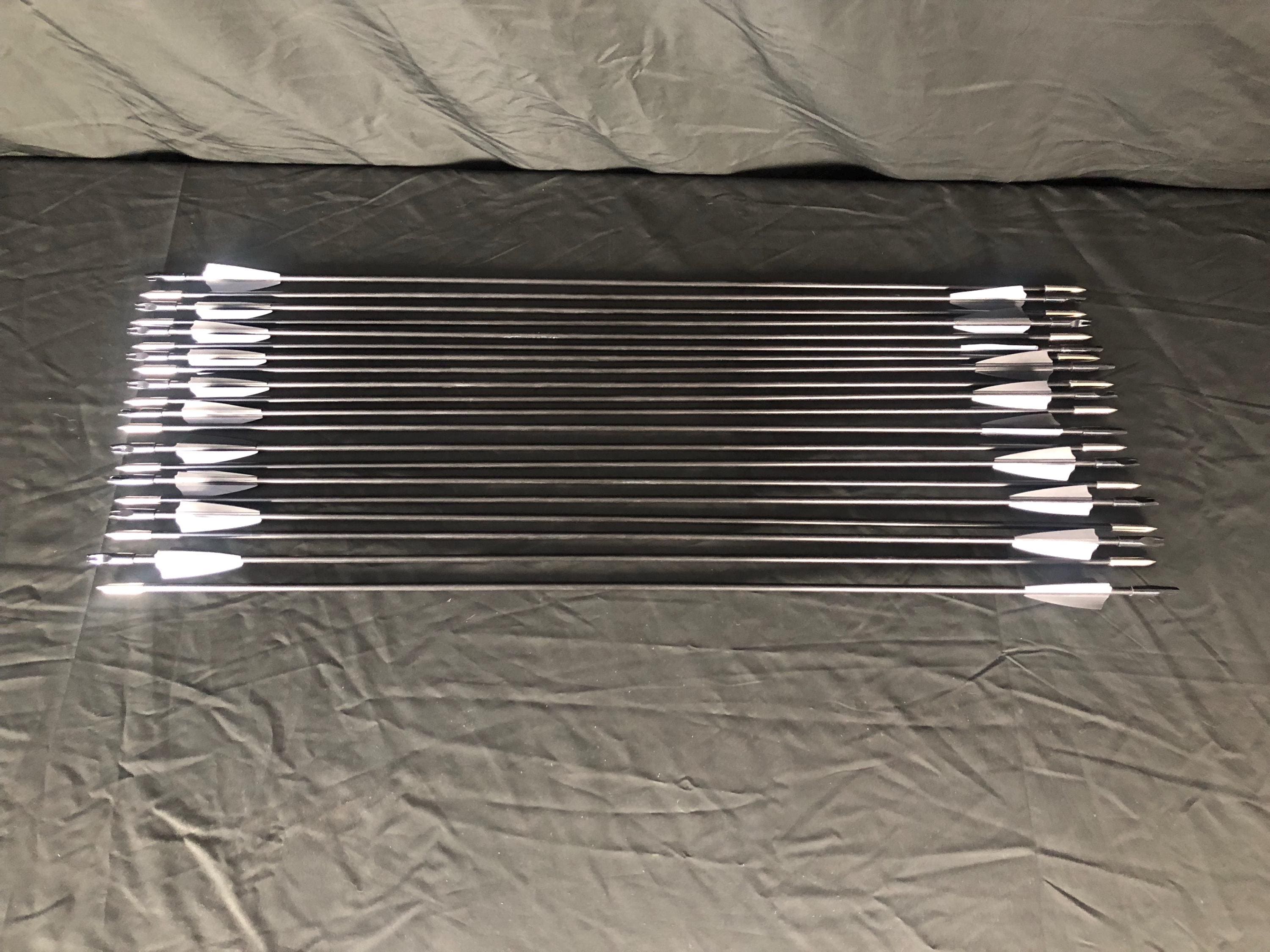 Handcrafted 20x Arrow Combo, 31.5" Arrows for 30-40lbs Bows, Sharp ...