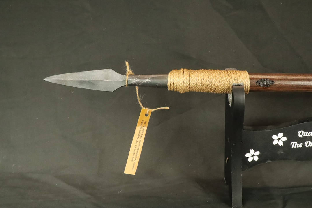 Fully Functional 34" Handmade Spartan War Spear, Tactical Sharp Tip ...