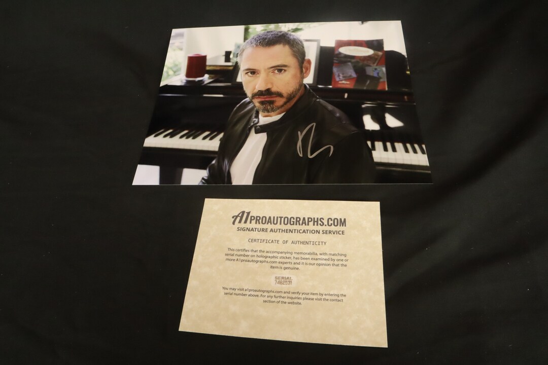 Iron Man Actor Robert Downey Jr. in Marvel Comics Signed Autograph With ...