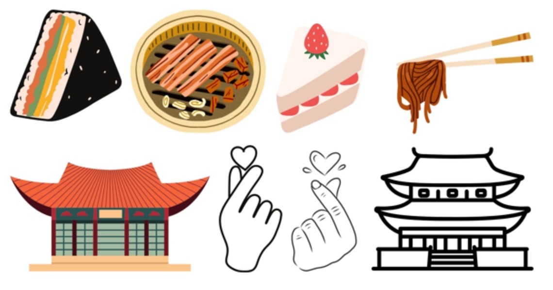 Korean Food SVG Cut Files PNG JPEG Files for Cricut - Etsy