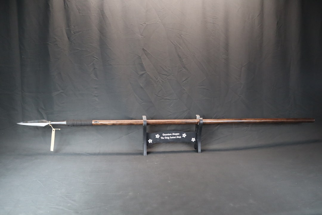 Genuine Handmade Functional Leather Spear, 68" Japanese, Thrusting ...