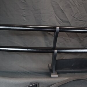 Plain Black Set Practice Hardwood Sword With Nylon Sheath, Iaido Daito ...