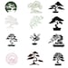 Bonsai Mini Trees Japanese Art SVG| Cut Files | JPG PNG | Files for ...