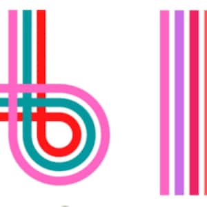 Groovy Line Art SVG, Boho Retro | Cut Files | JPG PNG | Files for ...