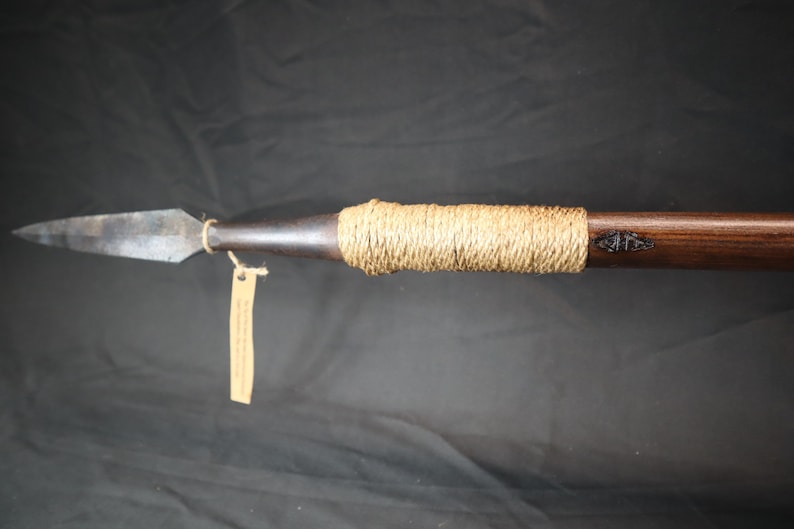 Real Authentic Handmade Spear, 68" Spear of Nature, High Carbon Steel ...