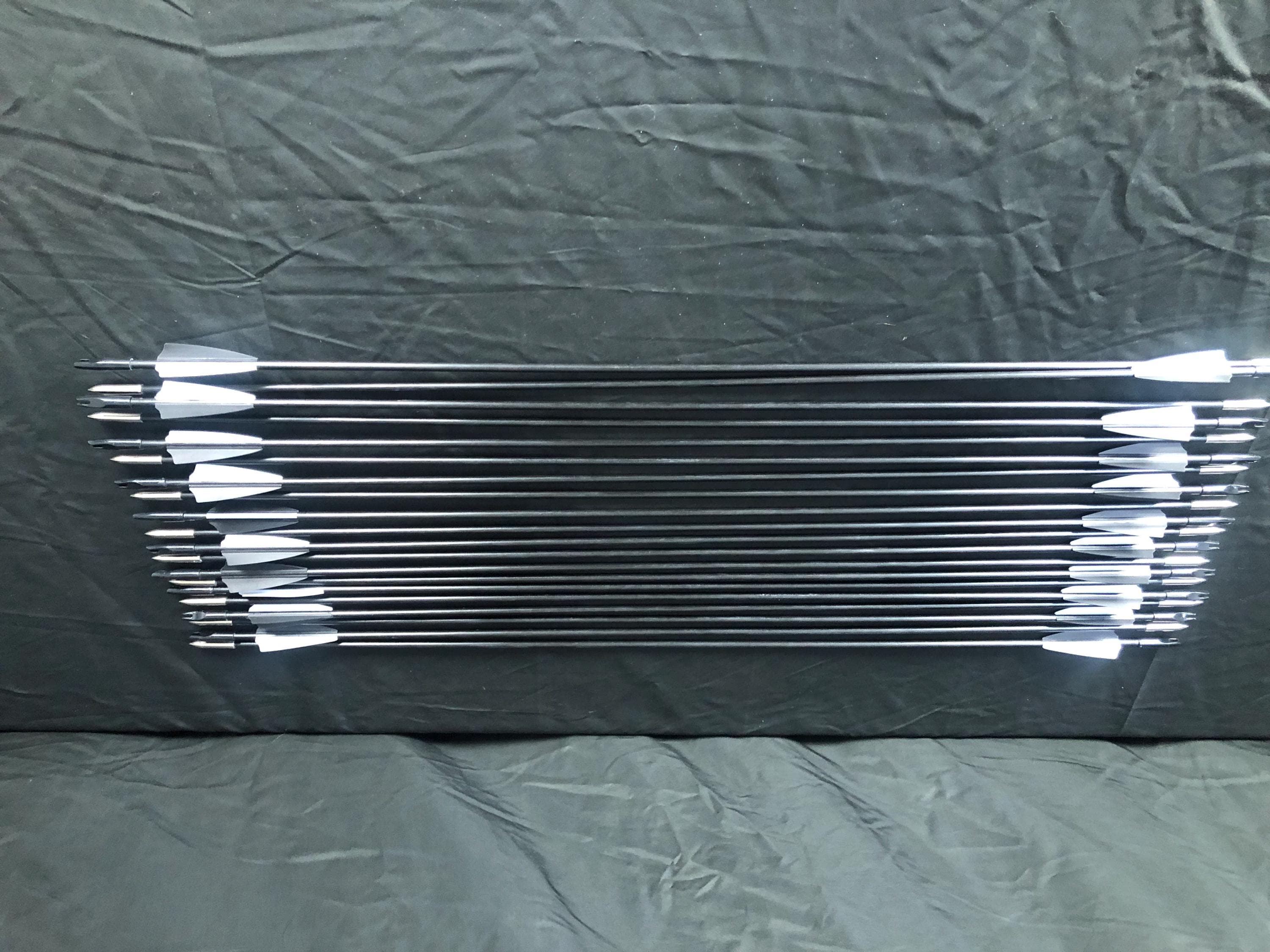 Handcrafted 20x Arrow Combo, 31.5" Arrows for 30-40lbs Bows, Sharp ...