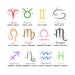 Zodiac Signs With Correct Dates and Color SVG Cut Files JPG PNG Files ...