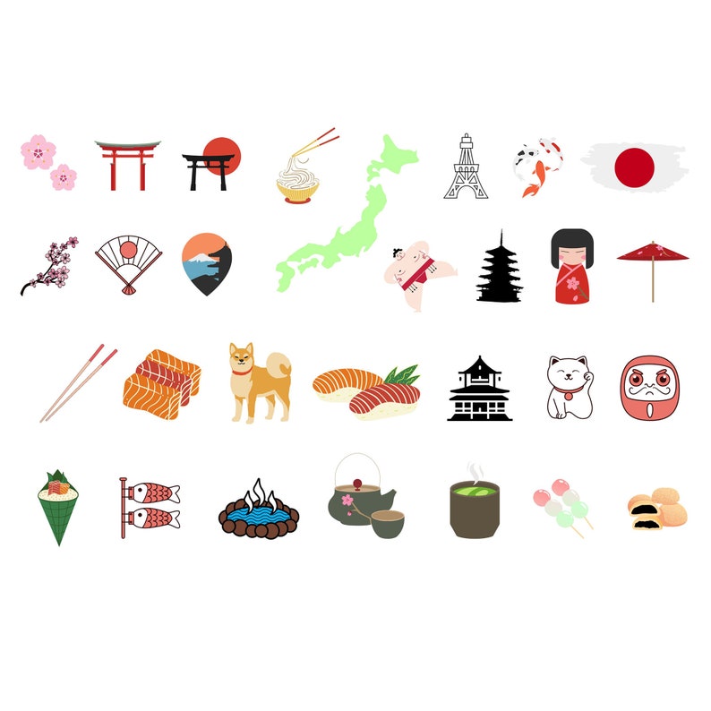 Japan SVG Japanese Culture Design Cut Files SVG PNG - Etsy