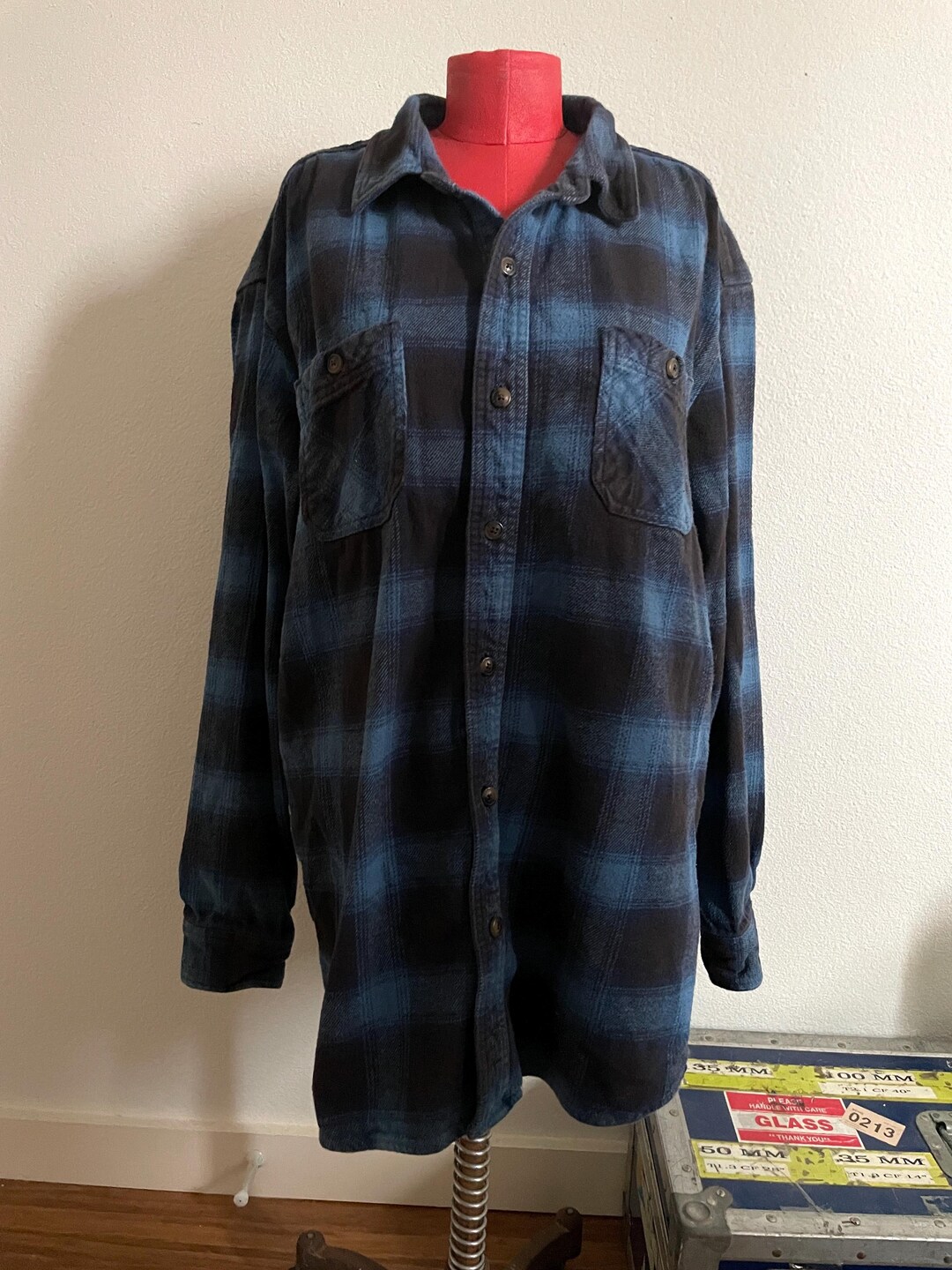 Schmidt Workwear Flannel XLT Blue Black - Etsy