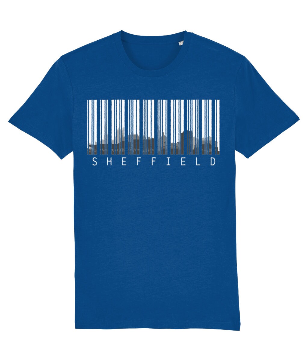 SHEFFIELD T-SHIRT: Sheffield Skyline Barcode T-shirt - Etsy UK
