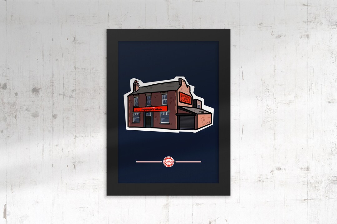 Henderson's Relish Factory Art Print: Sheffield History Poster - Etsy UK