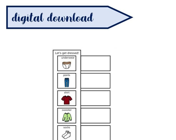 Printable Showering Visual Schedule Picture Sequence Behaviour Support