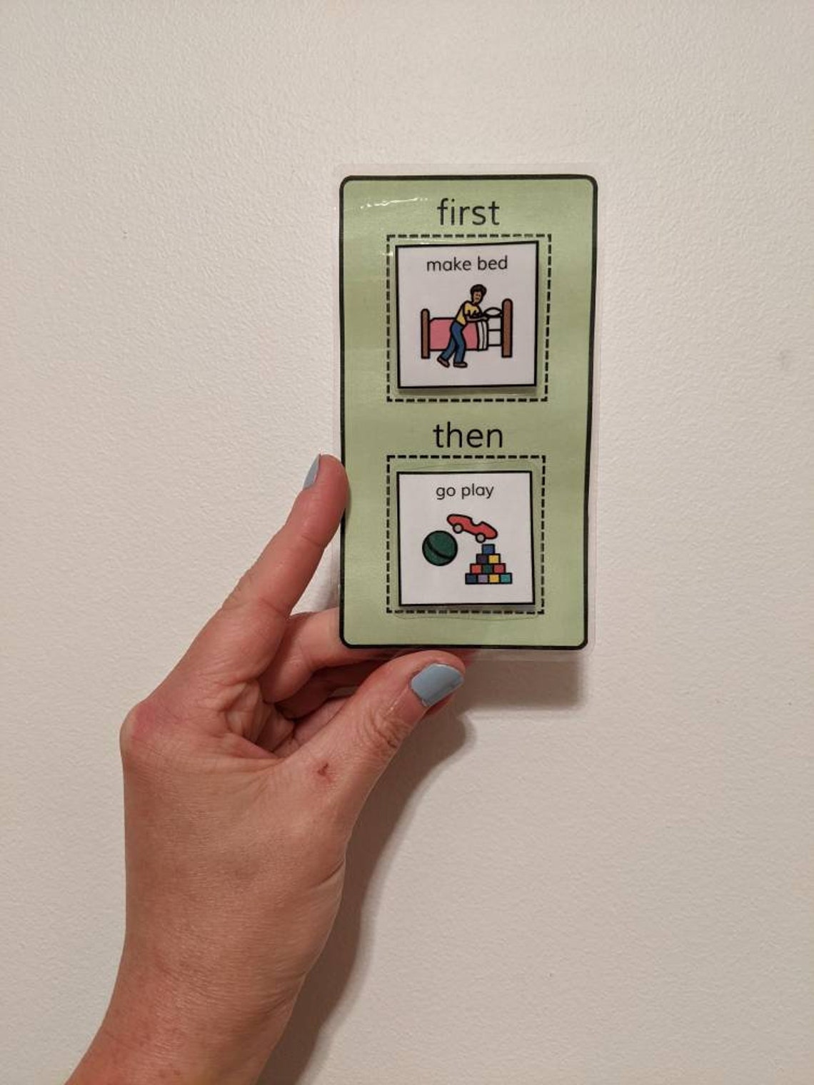 FIRST THEN BOARD Visual Support for Persons With Autism 24 Pictures - Etsy