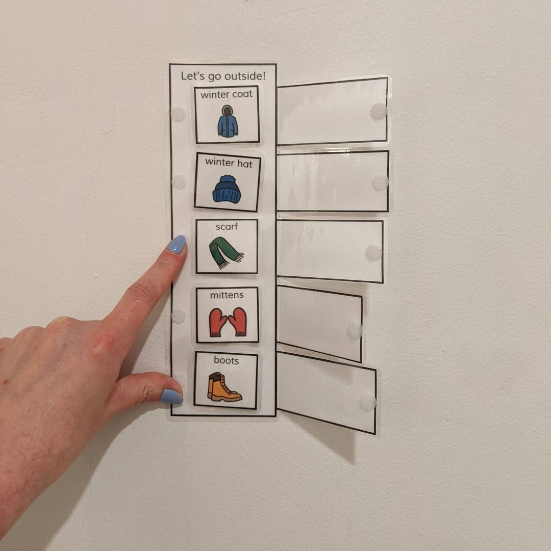 GOING OUTSIDE Visual Schedule Picture Sequence Behaviour Support - Etsy ...
