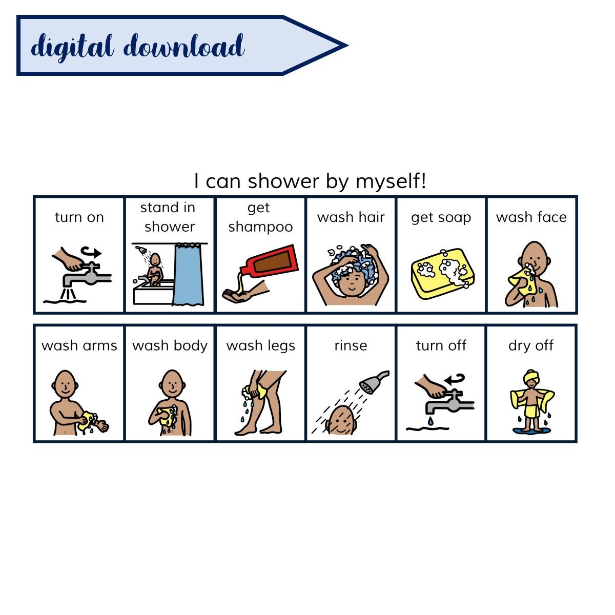 Printable HYGIENE BUNDLE Visual Schedule Picture Sequence Behaviour ... Printable HYGIENE BUNDLE Visual Schedule Picture Sequence Behaviour ...