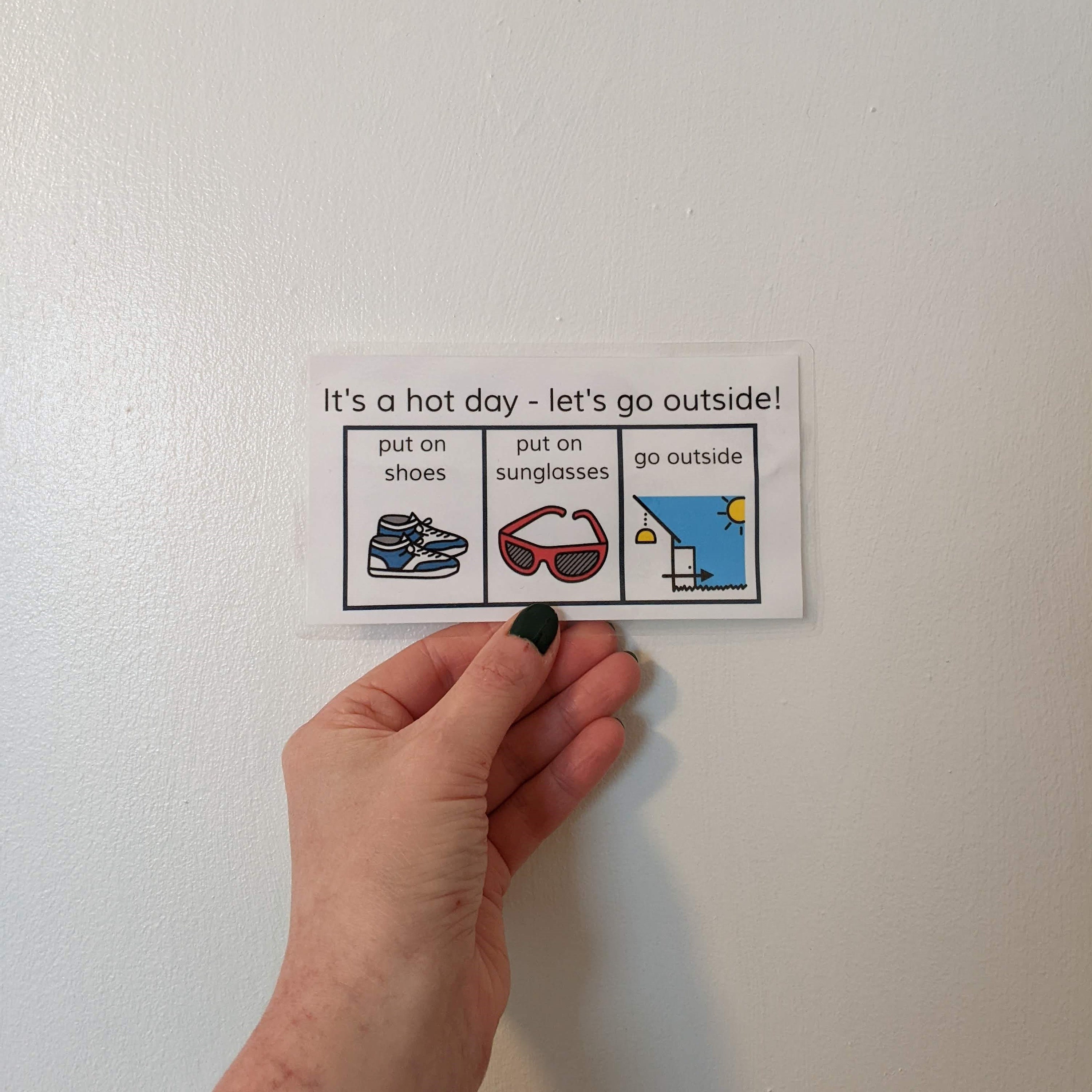 DRESS FOR WEATHER Visual Support for Outside - Etsy