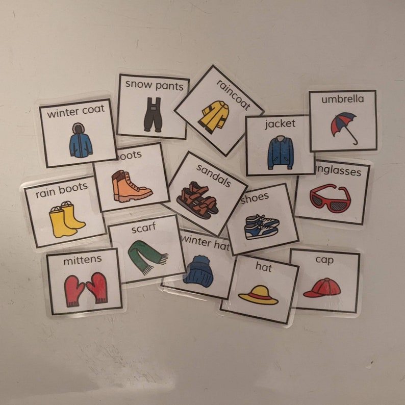 GOING OUTSIDE Visual Schedule Picture Sequence Behaviour - Etsy