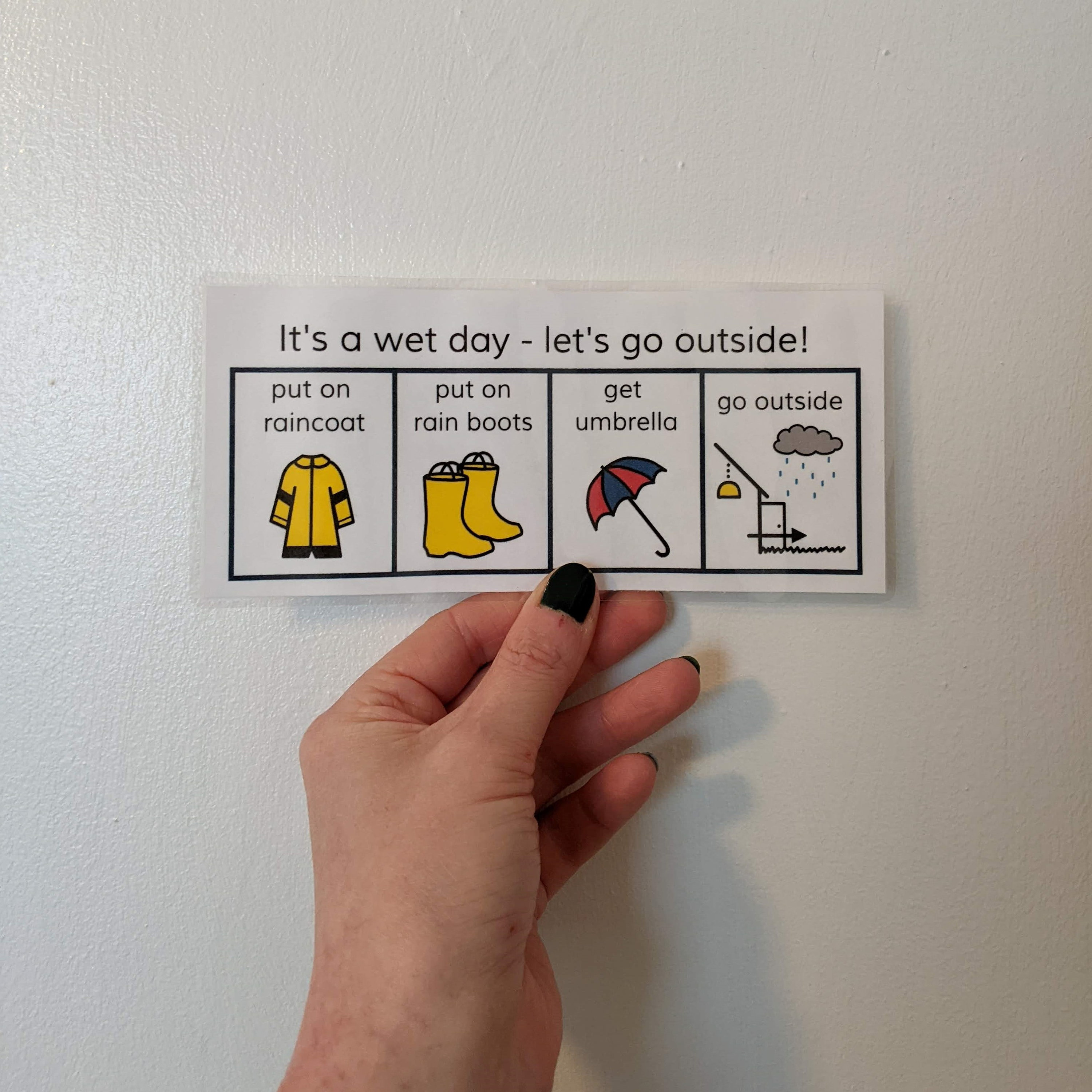 DRESS FOR WEATHER Visual Support for Outside - Etsy