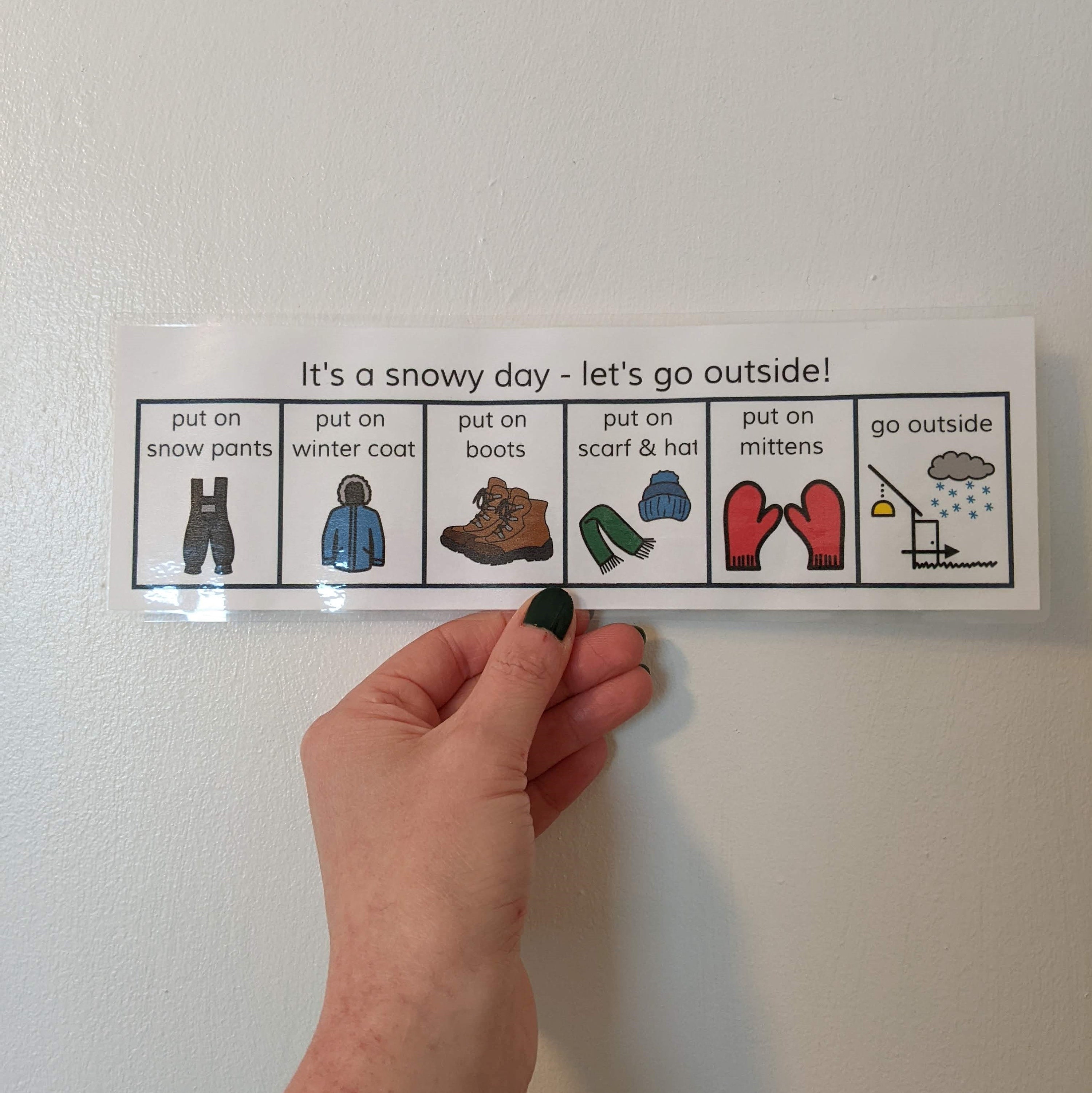 DRESS FOR WEATHER Visual Support for Outside - Etsy