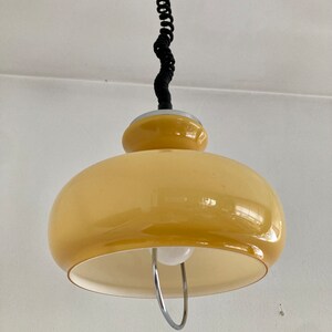 Vintage Caramel Color Opaline Glass Pendant Light - Etsy