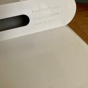 Vintage Plastic KARTELL Magazine Rack by Giotto Stoppino / - Etsy