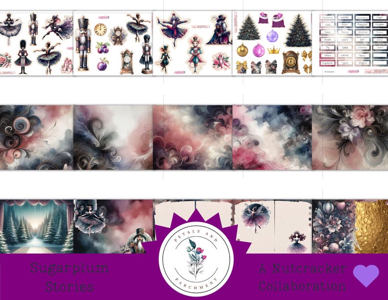 Nutcracker Ballet Junk Journal Kit: Sugarplum Stories (digital Download ...