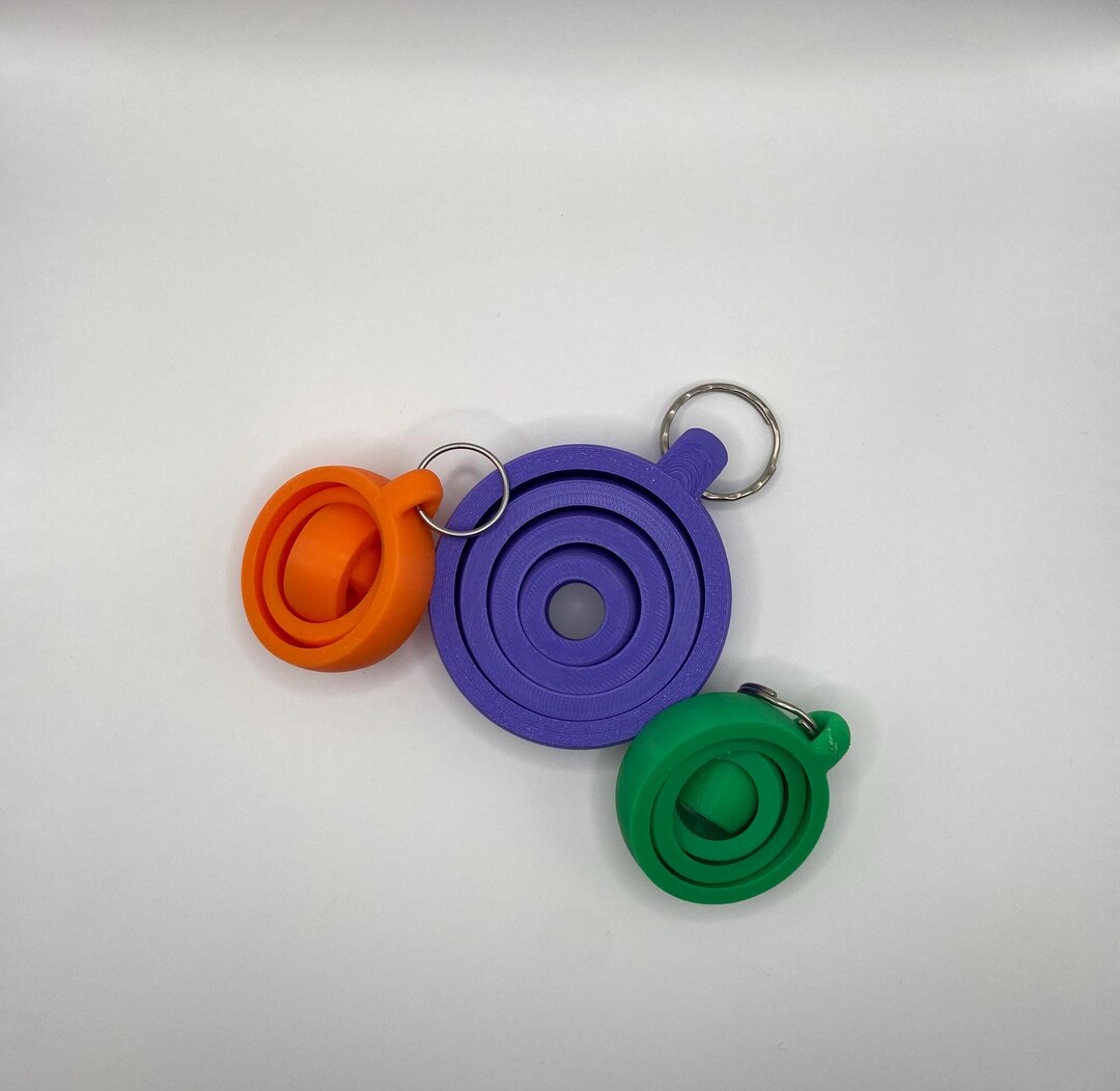 Gyroscopic Keyring, Fidget Toy, 3D Printed, Birthday Gift, Fidget ...