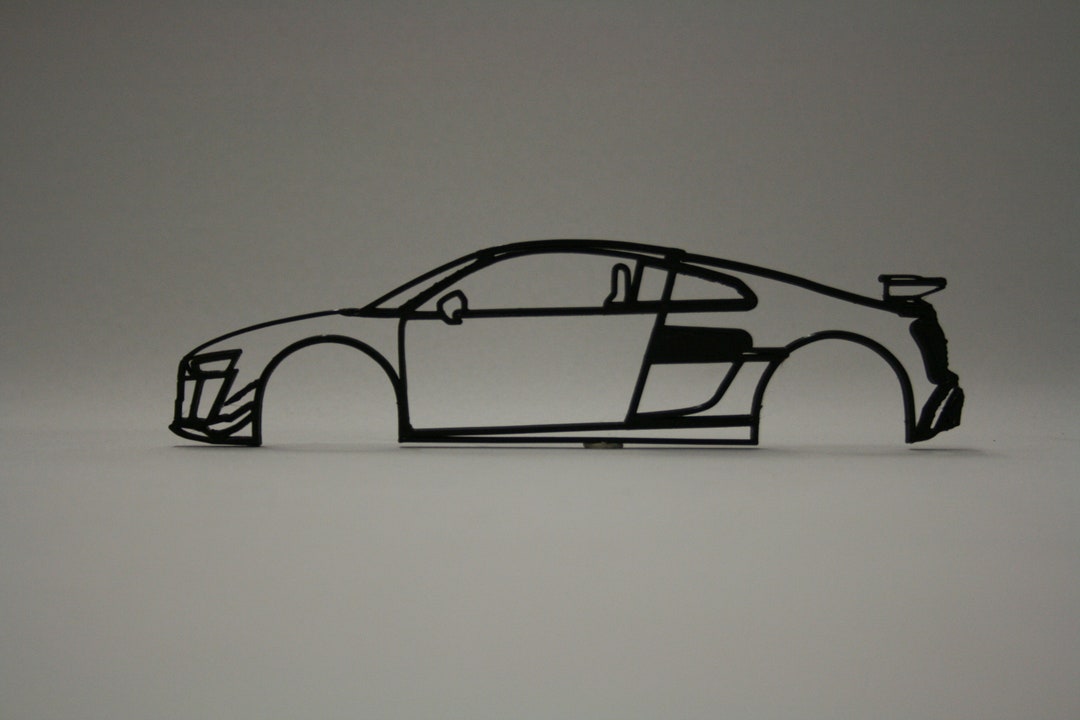 Audi R8 GT Silhouette - Etsy