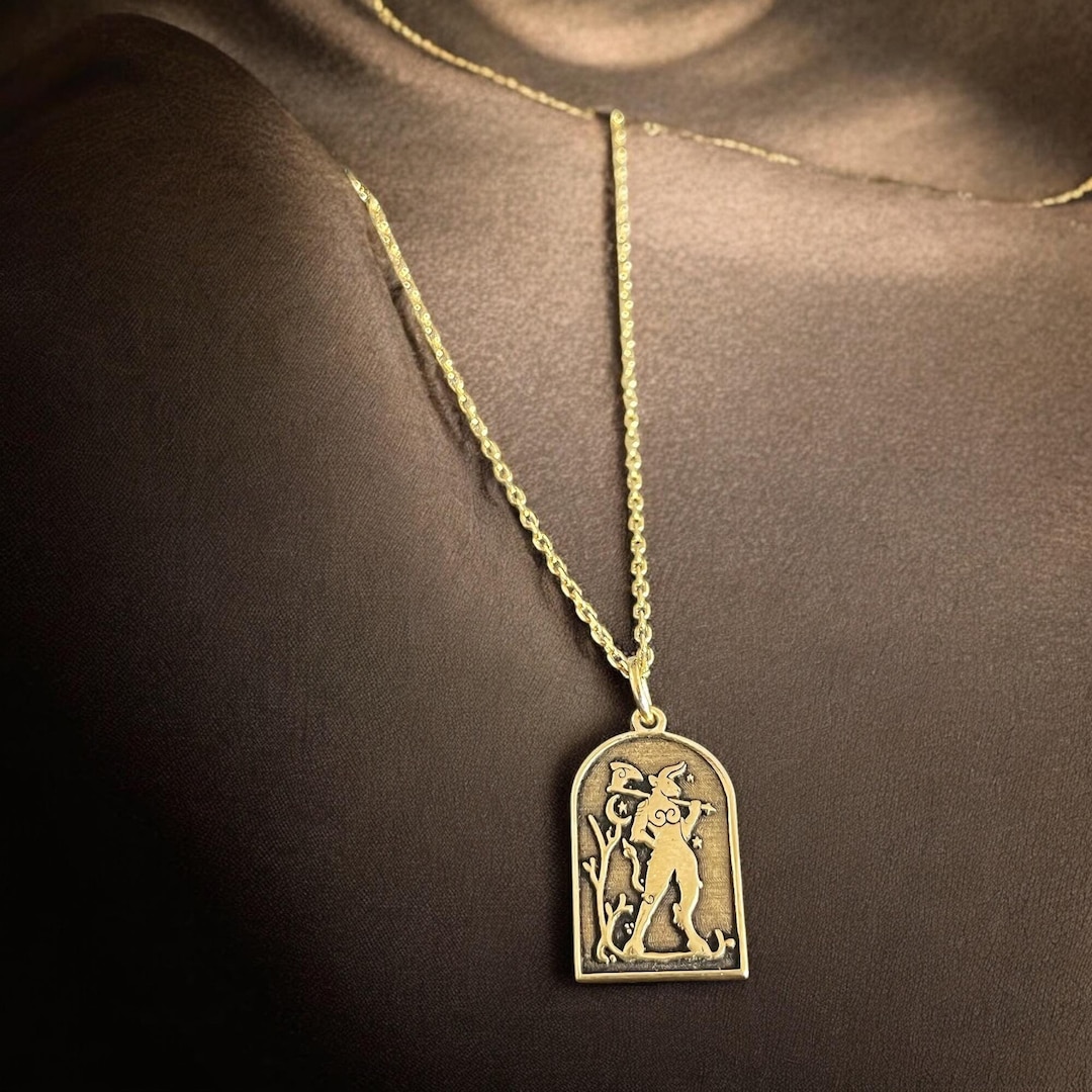 14k Gold Minotaur Necklace, Silver Warrior Pendant, Valhalla Jewelry ...