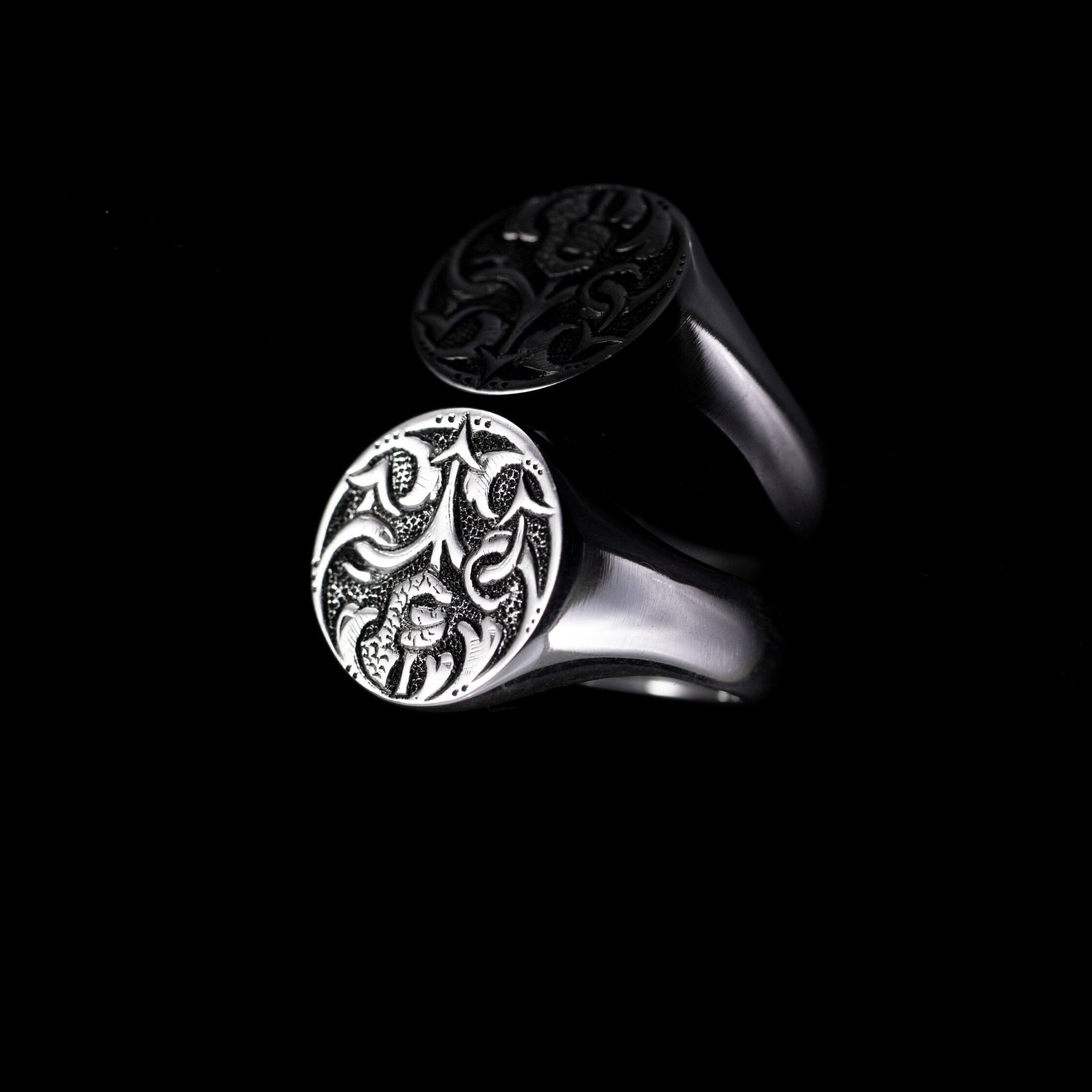 Poseidon Ring, and the Olympians Ring, Trident Signet Ring, God of the ...