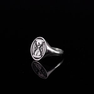 Memento Mori - Memento Vivere Ring, Stoicism Signet Ring Men, Sand ...