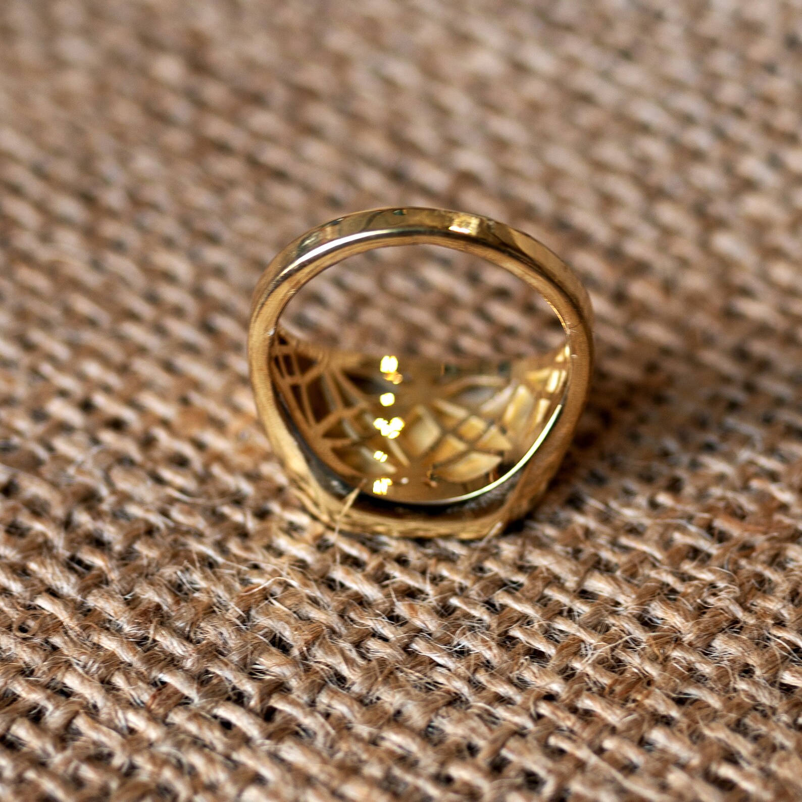 Sterling Silver Signet Pinky Square Vintage Ring Rose Gold | Etsy