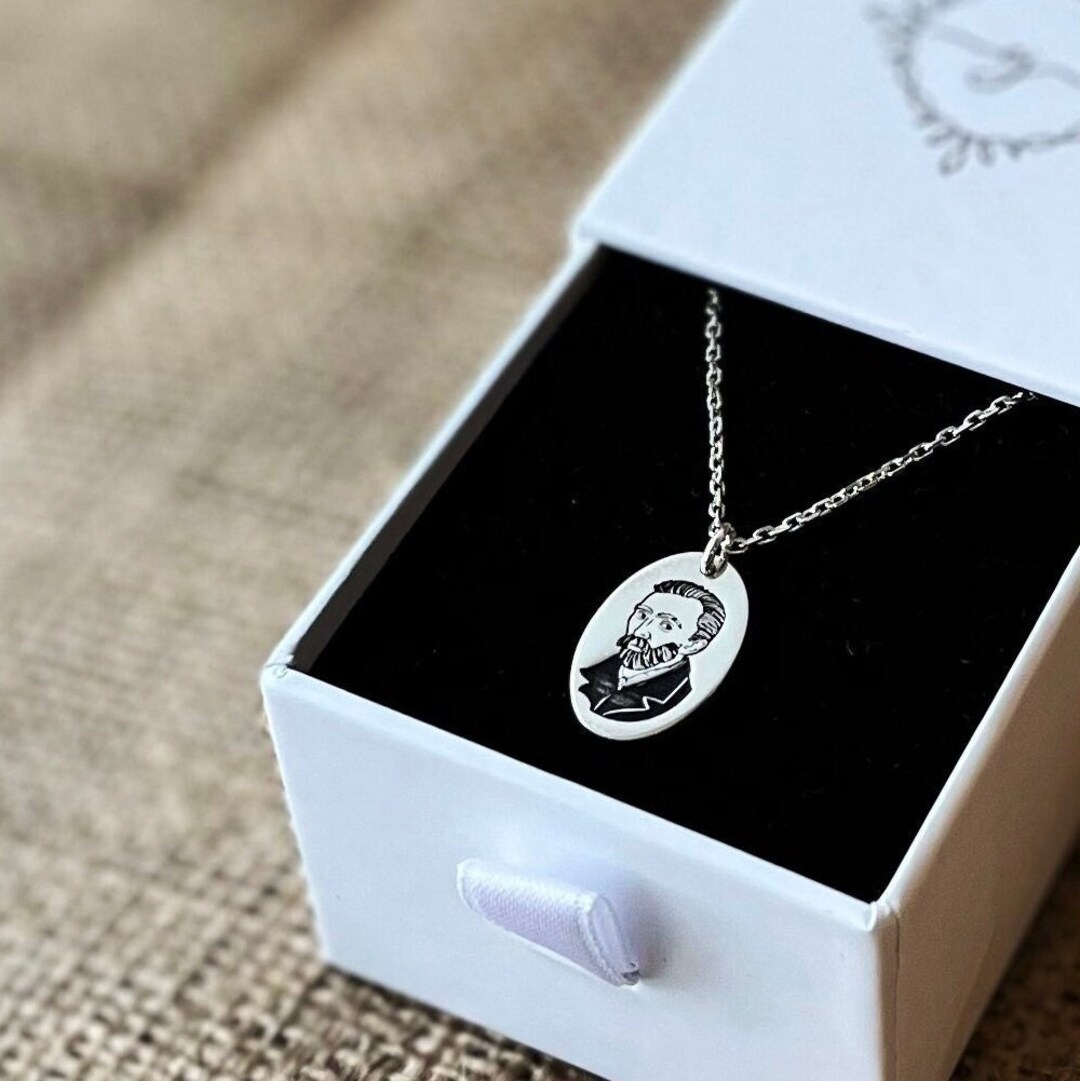 Vincent Van Gogh Necklace, Custom Art Necklace, Painter Necklace ...