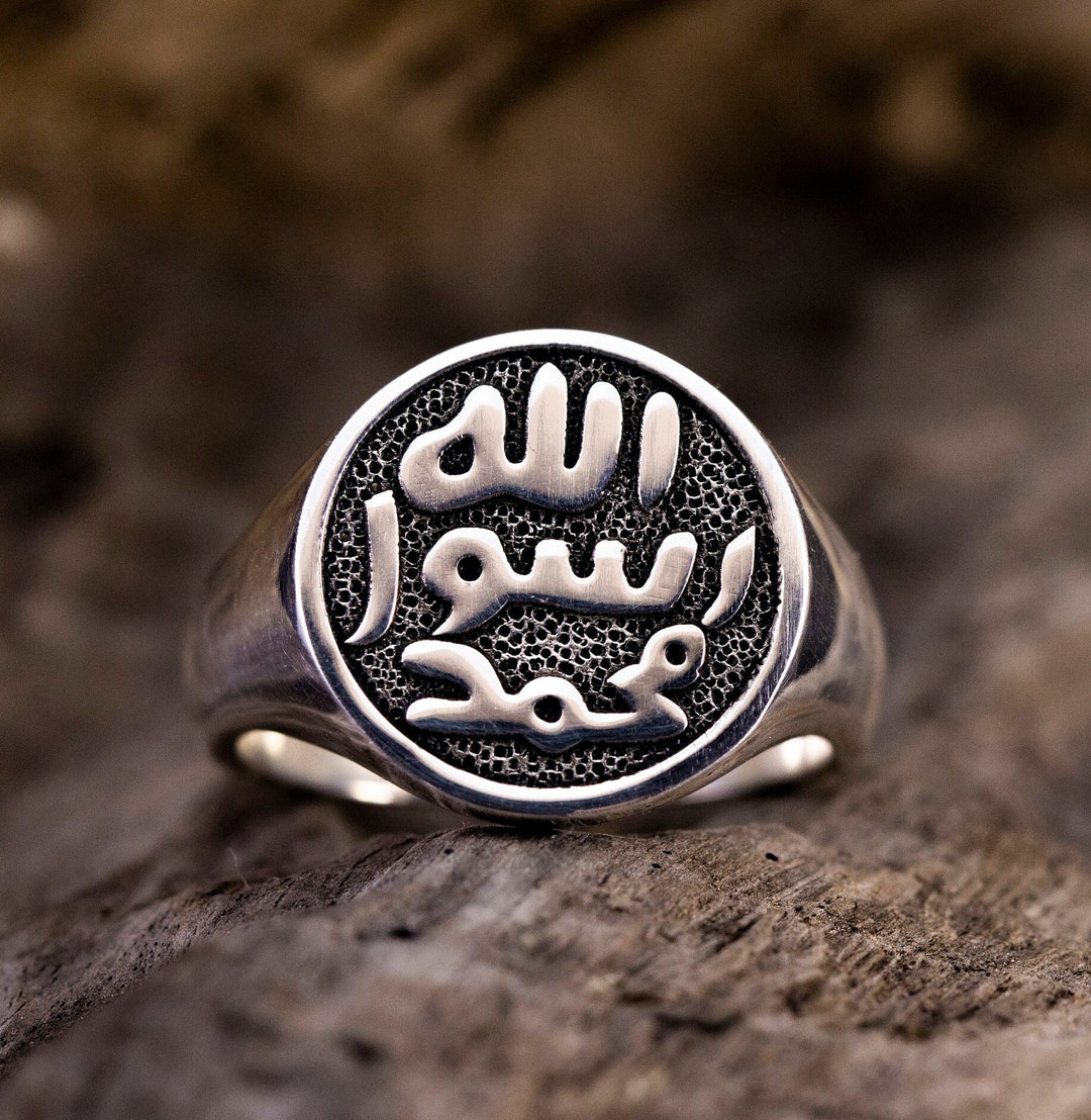 Personalized Arabic Ring, Arabic Name Signet Ring, Custom Arabic Pinky ...