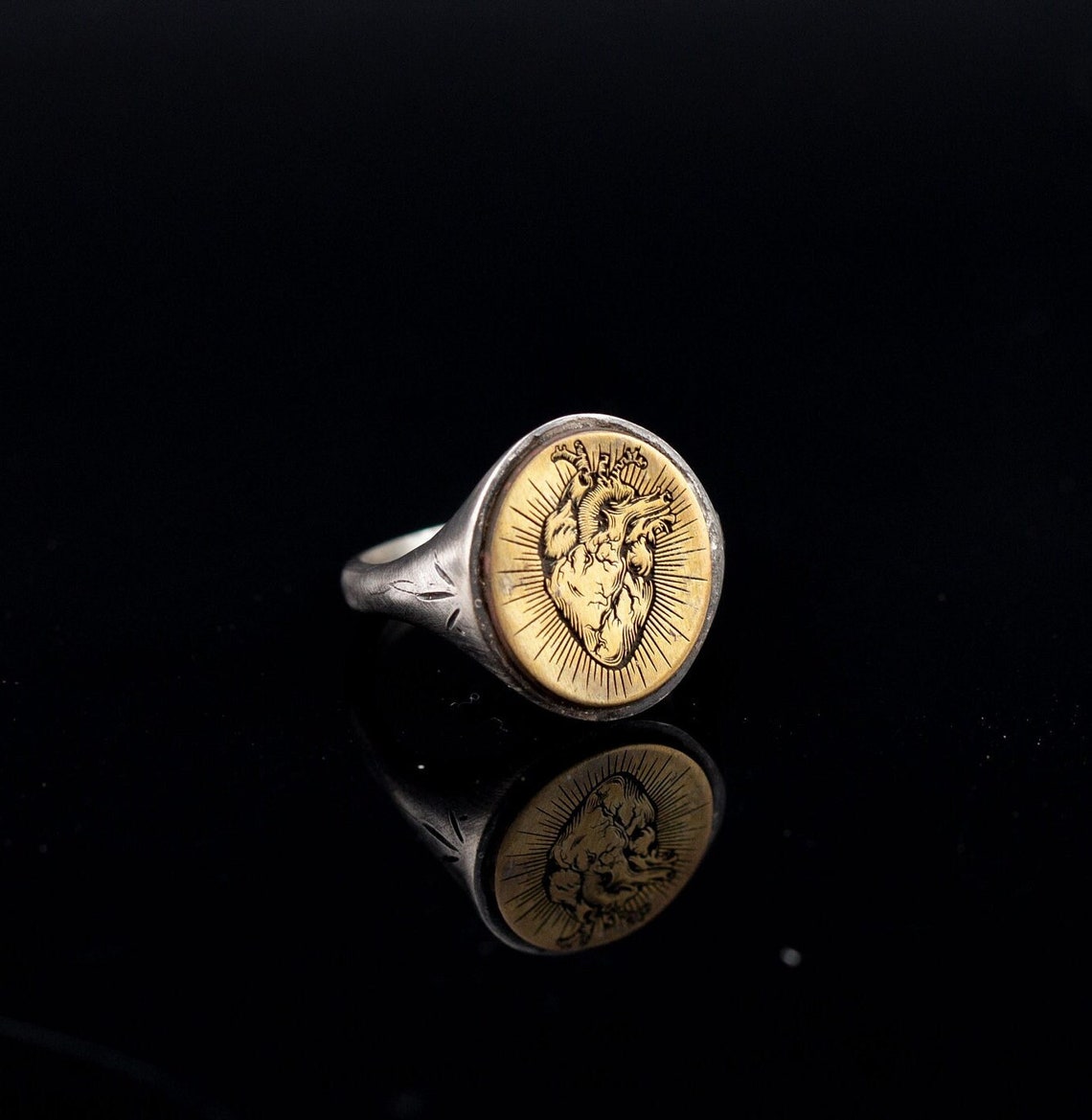 Vintage Anatomical Heart Ring, Medical Student Gifts | Nurse Gifts ...