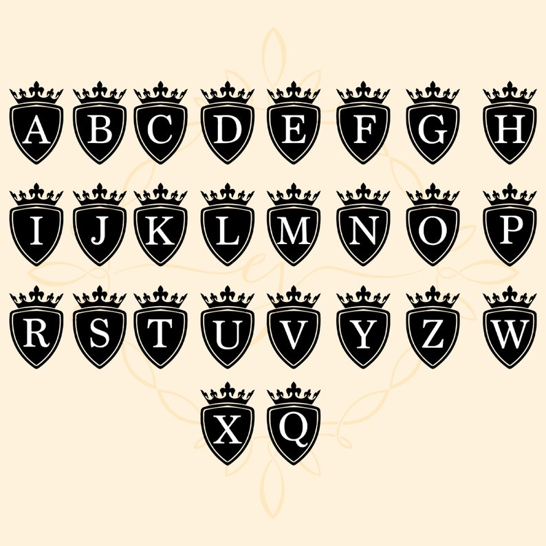 Personalized Initial Family Crest Ring, Crown Signet Ring Women ...