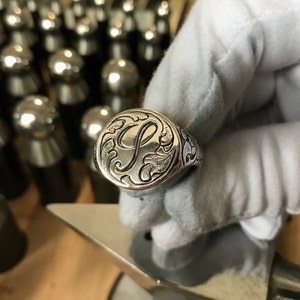 Custom Initial Rings for Men, Promise Ring for Him, Ring for Boyfriend ...